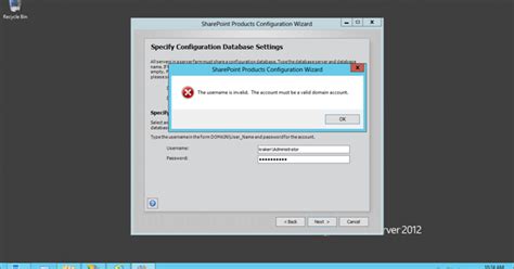 dbtek technical blog english sharepoint 2013 the username is