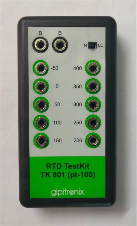 Abs Plastic Rtd Test Kit For Temperature Measurement Model Namenumber 801 At ₹ 4000piece In