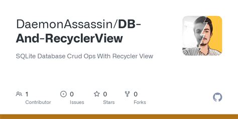 Github Daemonassassin Db And Recyclerview Sqlite Database Crud Ops With Recycler View