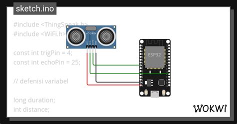 Thingspeak Ultrasonic O Wokwi Esp32 Stm32 Arduino Simulator