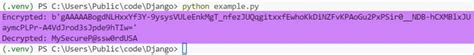 Password Encryption And Decryption In Django