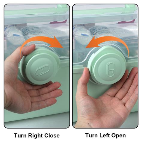 Голям куфар за лекарства с дръжка и кутия за хапчета