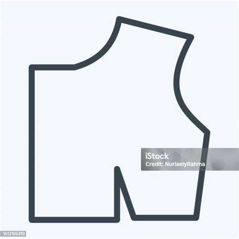 아이콘 바느질 패턴 교육 기호에 적합합니다 선 스타일 편집 가능한 간단한 디자인 디자인 템플릿 벡터 간단한 그림 T 셔츠에 대한