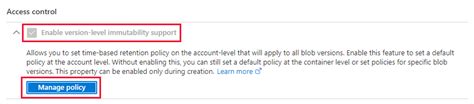 configure immutability policies for blob versions azure storage microsoft learn