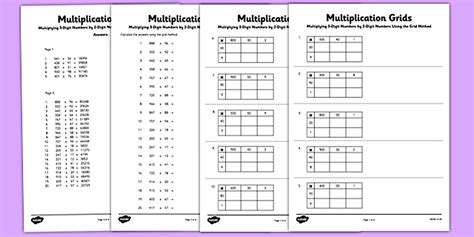 Multiplying 3 Digit Numbers By 2 Digit Numbers Using Grid Method
