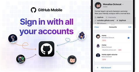 Log In With Multiple Github Accounts On Github Mobile Jacek Fleszar