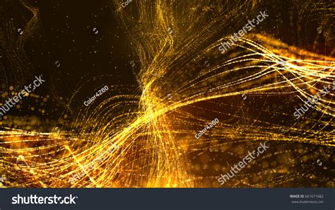 Digital Abstract Wave Particles Form Abstract Stock Illustration 661671682 Shutterstock