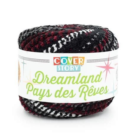 Lion Brand Yarn Cover Story Dreamland Black Cherry Knitting Sewing