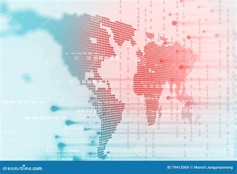 Big Data Futuristic Visualization Abstract Illustration Stock Illustration Illustration Of