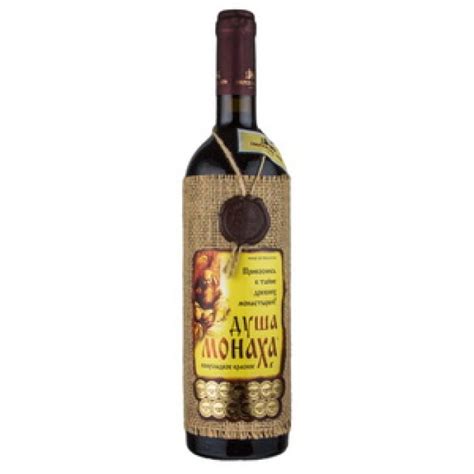 Wine Dusha Monaha Red Semi Sweet 0 75l