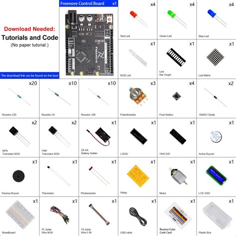 Arduino Uno R3 Board Based Extended Arduino Kit Plus Freenove Super