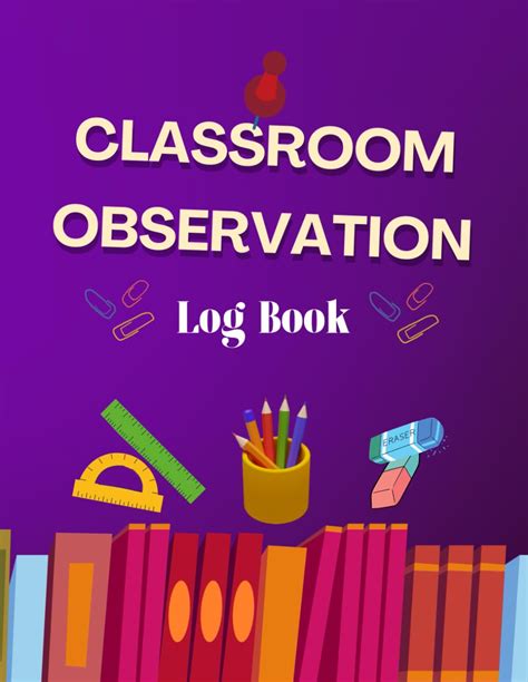 Classroom Observation Log Book Teacher Observe Notebook Monitoring