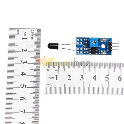Elecbee 5pcs Lm393 3 Pin Ir Flame Detection Sensor Module Fire Detector Infrared Receiver Module