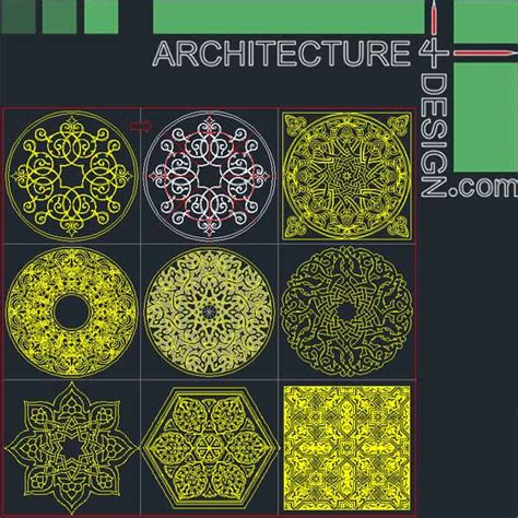 Flooring Design Patterns For Autocad DWG File Architecture For Design