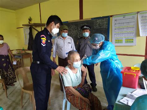 အမာမြို့တွင် ပထမအကြိမ် ကိုဗစ် ၁၉ ရောဂါကာကွယ်ဆေးထိုးနှံပြီးသူများအား ဒုတိယအကြိမ် စတင်ထိုးနှံပေး