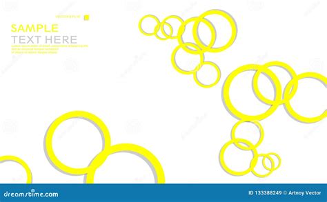Simple Circles Background Stock Vector Illustration Of Shadow 133388249