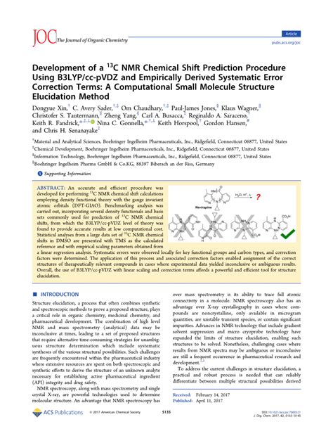 pdf development of a 13c nmr chemical shift prediction procedure