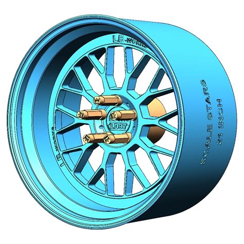 Free 3d File Ld97 Forged Ld 12 Wheels 124 Scale 🇯🇵 ・3d Printing Idea