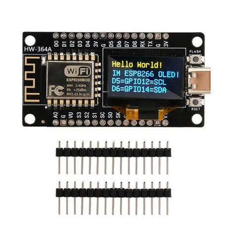Плата розробки nodemcu esp8266 з дисплеєм oled 0 96 чипом ch 340