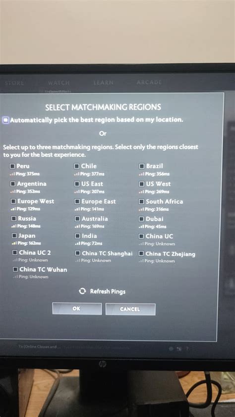 Missing Server Rdota2