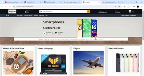 Nikhil Srivastava On Linkedin Webdevelopment Html Css Amazonclone