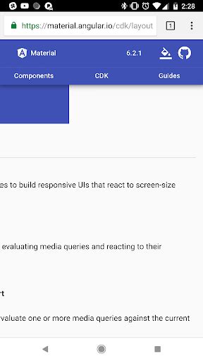 Docs Site Not Reflowing Content On Certain Devices · Issue 11693 · Angularcomponents · Github