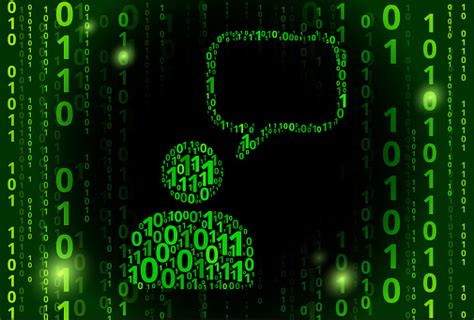 Chatbubble Binary Code Vector Pattern Background Stock Illustration