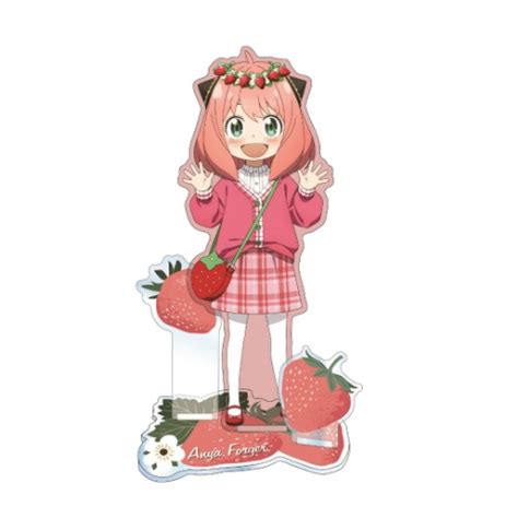 [23년 12월 발매] 스파이 패밀리 트윙클 아크릴 스탠드 과일 Ver 아냐 딸기 스파패 애니 공식 굿즈 도키도키굿즈