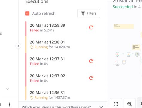 Workflows Running Either S Or For Minutes Questions N N