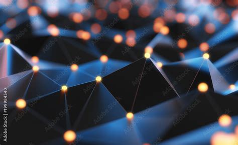 Abstract Particle Background Mess Networkfuturistic Plexus Array Big