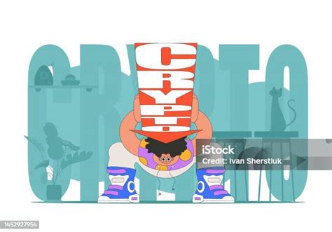 한 남자가 떨어지는 암호 화폐를 들고 있습니다 긍정적 인 성격 디지털 화폐 자산과의 상호 작용 개념 경제에 대한 스톡 벡터 아트 및 기타 이미지 Istock