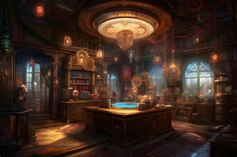 Premium Ai Image The Interior Of The Witchs House Neural Network Ai Generated