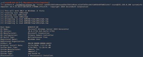 Impacket Remote Code Execution RCE On Windows From Linux VK9 Security