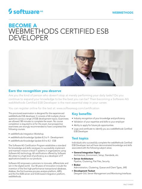 Sag Webmethods Esb Developer Fs Dec15 Tcm16 116560 Pdf Test Assessment Server Computing