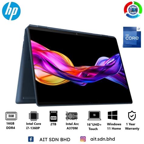 Hp Spectre X In F Nr Uhd Touch Laptop Intel Core I P Gb Tb Ssd Intel