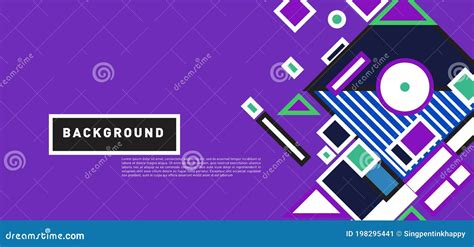 Vector Abstract Colorful Rectangle Background For Banner Stock Vector Illustration Of Cover