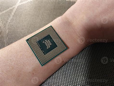 Microprocessor Of A Personal Computer From A Laptop 37205310 Stock