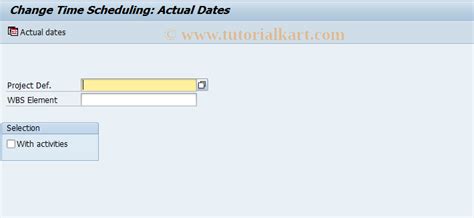 CJ25 SAP Tcode Change Actual Dates