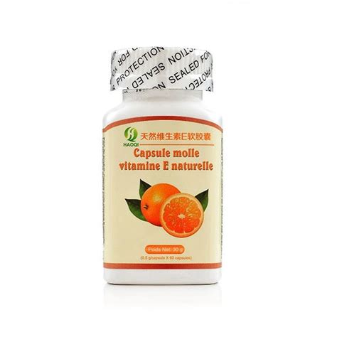 Capsule Molle Vitamine E Naturel Boite De 60 Capsules Un Trésor Pour Les Femmes