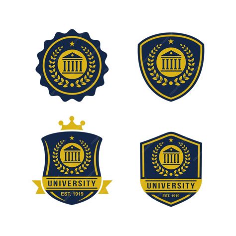 Premium Vector Set Of University Logo Template