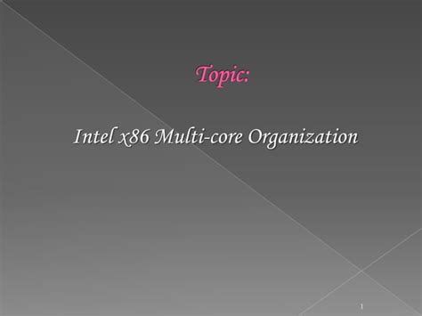 Multi Core Processor Pptx