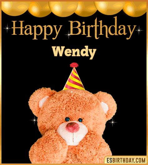 Happy Birthday Wendy  🎂 Images Animated Wishes【28 S】