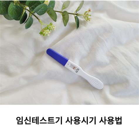 임신테스트기 사용시기 사용법 임테기 희미한 두줄 정확도 오류 네이버 블로그