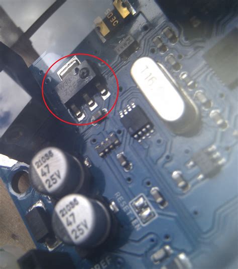 Replacing A Burnt Out Voltage Regulator On A Mega 2560 Ide 1 X Arduino Forum