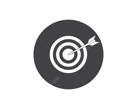 Target Vector Icon Logo Illustration Objective Aim Achievement Vector Objective Aim