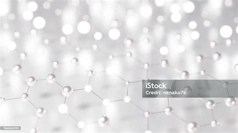 3d Illustration구체가 연결되어 육각형 벌집 구조의 이미지를 만듭니다 빛나는 육각형에 대한 스톡 사진 및 기타 이미지 Istock