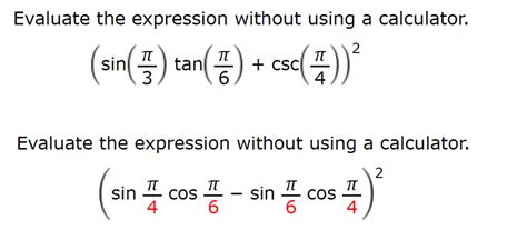 Answered Evaluate the expression without using a calculator п sin tar csc