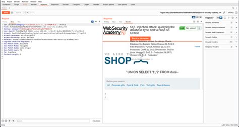 Lab 3 Sql Injection Attack Querying The Database Type And Version On