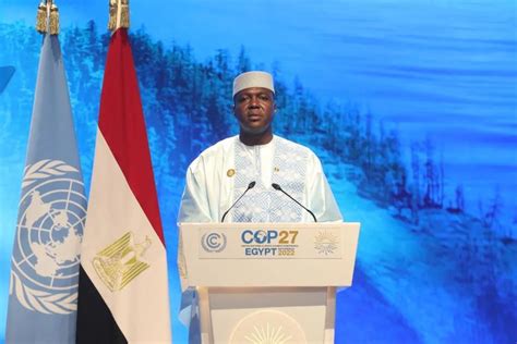 Le Colonel Abdoulaye Maïga à La Cop27 La Protection De L