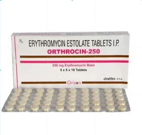 Erythromycin Estolate Suspensions Erythrocin Latest Price